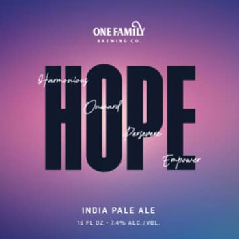 One Family Brewing Hope IPA 4 pack – OWS WINE